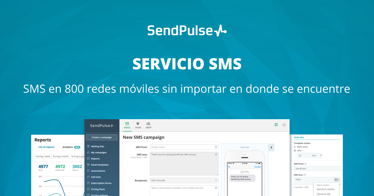 Servicio de SMS | SendPulse